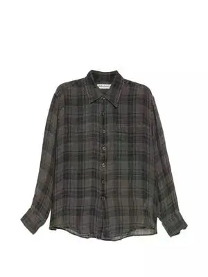 Our Legacy Above Checked Shirt - Brown