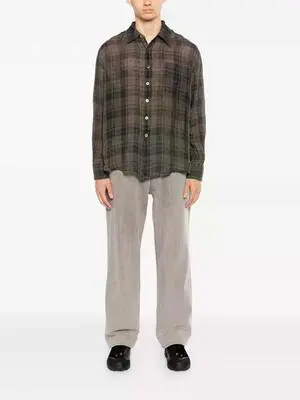 Our Legacy Above Checked Shirt - Brown