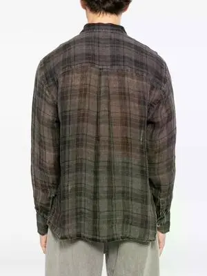 Our Legacy Above Checked Shirt - Brown