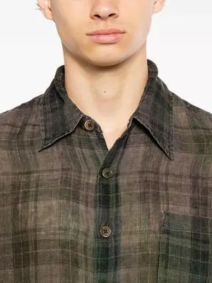 Our Legacy Above Checked Shirt - Brown