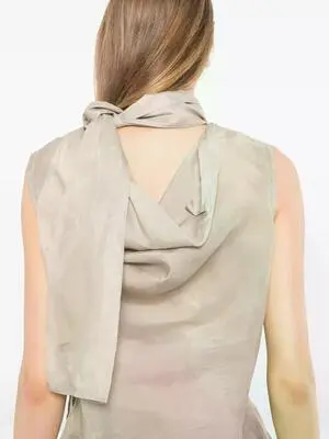 Our Legacy Sleeveless Cowl-neck Top