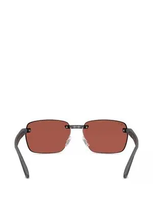 Ray-ban Rimless Rectangle-frame Sunglasses - Grey