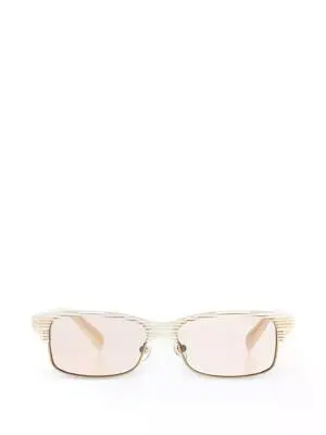 Jacquemus Rectangle-frame Sunglasses - Neutrals