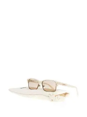 Jacquemus Rectangle-frame Sunglasses - Neutrals