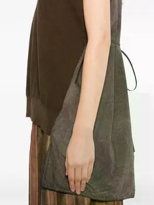 UMA WANG Sleeveless V-neck Top