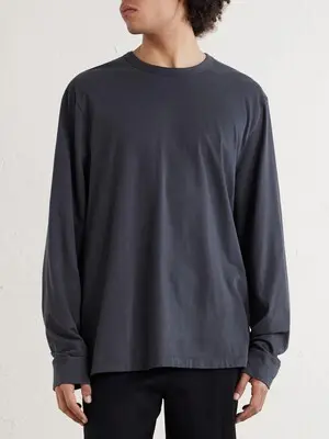 JAMES PERSE Luxe Organic Cotton-jersey T-shirt - Gray
