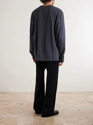 JAMES PERSE Luxe Organic Cotton-jersey T-shirt - Gray