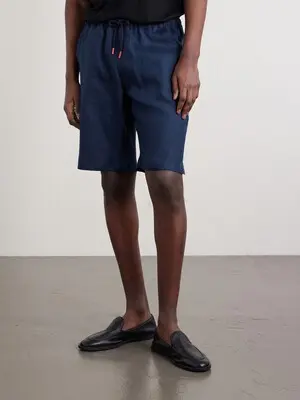Kiton Linen Straight-leg Shorts