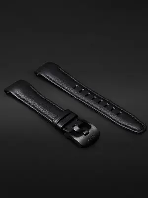 Aera 39mm Pvd And Leather Manual Watch