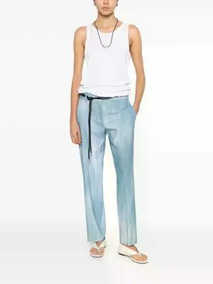 Ermanno Scervino Straight Trousers - Blue