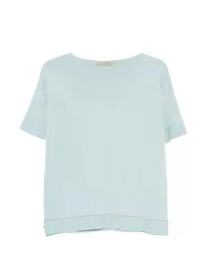 D.exterior Embellished Short-sleeve Top