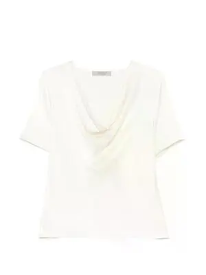 D.exterior Scoop Neck Tops