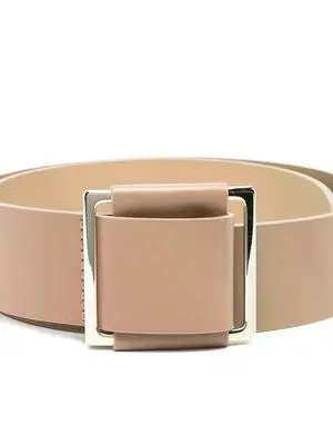 D.exterior Square-buckle Leather Belt