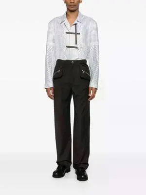 KIKO KOSTADINOV Komlo Zipped Wool Trousers - Brown