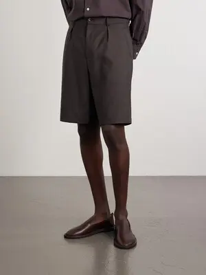 De Bonne Facture Naturalist Straight-leg Wool Shorts