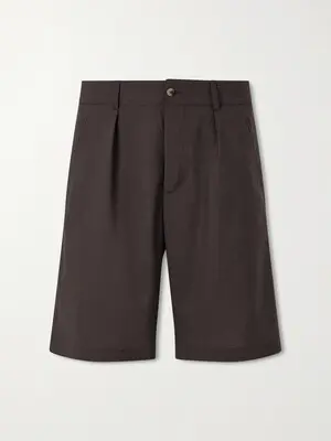 De Bonne Facture Naturalist Straight-leg Wool Shorts