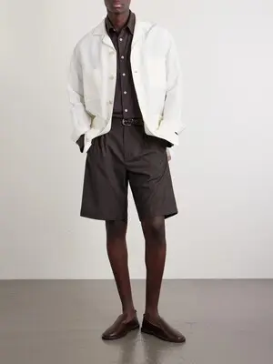 De Bonne Facture Naturalist Straight-leg Wool Shorts