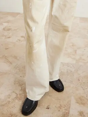 Acne Studios Paint-splattered Straight-leg Jeans