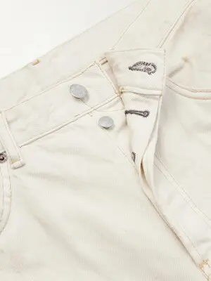 Acne Studios Paint-splattered Straight-leg Jeans