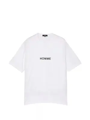Comme Des Garçons Logo-print T-shirt - White