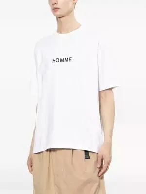 Comme Des Garçons Logo-print T-shirt - White