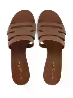 GIANVITO ROSSI 45mm Cut-out Heeled Sandals - Brown