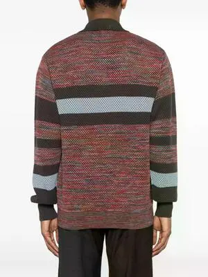 Kolor Striped Quarter-zip Sweater