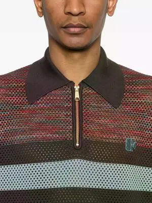 Kolor Striped Quarter-zip Sweater