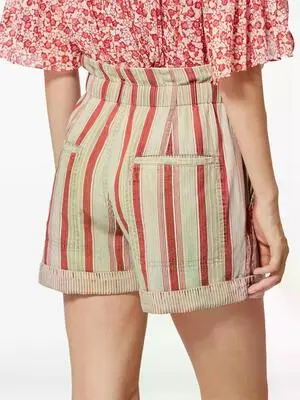 MARANT ETOILE Nirma Striped Shorts - Neutrals