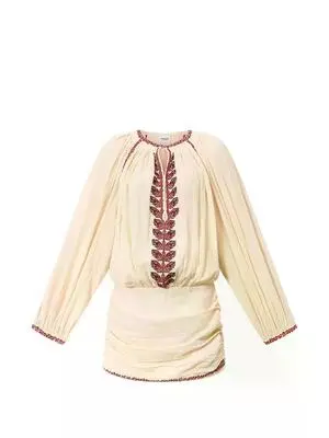 MARANT ETOILE Ludy Pleated Mini Dress