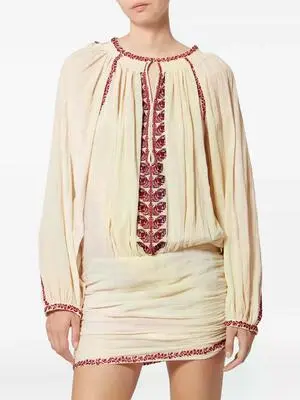 MARANT ETOILE Ludy Pleated Mini Dress