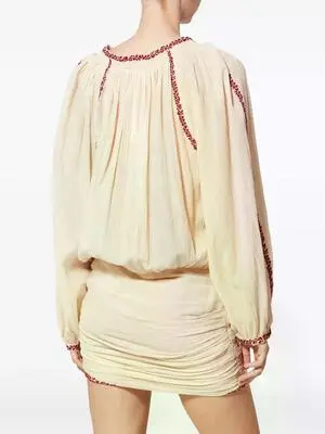 MARANT ETOILE Ludy Pleated Mini Dress