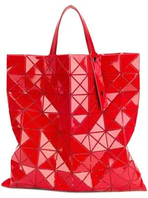 Issey Miyake Geometric Tote Bag Red
