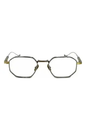 CUTLER & GROSS Octagon Frame Eyeglasses - Grey