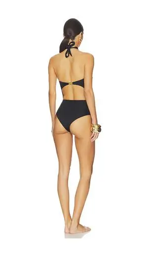CIN CIN Diamond Moonstone Cut-out Halterneck Swimsuit