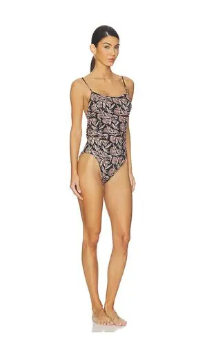 Ulla Johnson Annine Mallot One Piece Swimsuit - Jasper