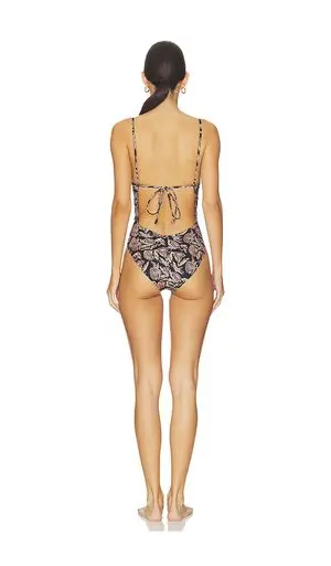 Ulla Johnson Annine Mallot One Piece Swimsuit - Jasper