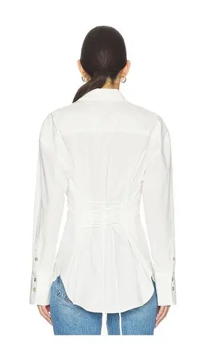 NIA Jules Shirt With Lace-up Back Detail