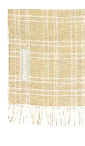 Our Legacy Cottage Scarf - Walnut Grid Sparse Tencel