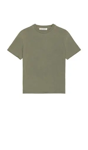 Our Legacy Box Tee In Green - Worn Olive