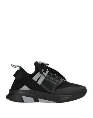 TOM FORD Sneakers Size Calfskin, Polyester, Viscose, Cotton - Black
