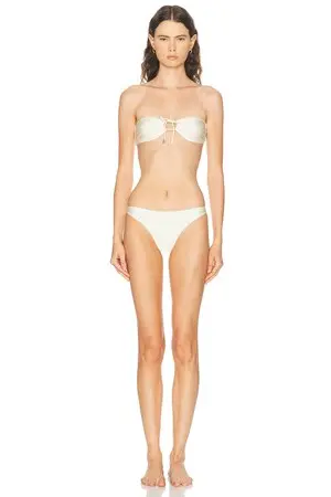 Solid & Striped The Tati Tie Bikini Bottom - Brule