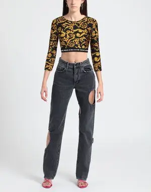 Versace Cropped Top - Black