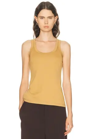 LEMAIRE Rib Tank Top - Ochre