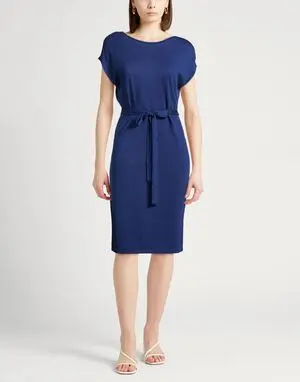 Malo Midi Dress In Cotton And Silk