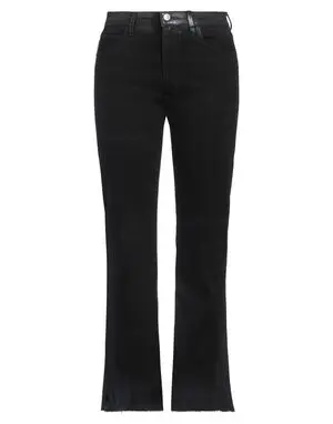 + PEOPLE People Jeans Boot-cut Metallic Coated Stretch Denim High Waisted