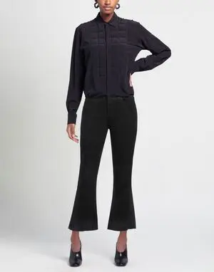 + PEOPLE People Jeans Boot-cut Metallic Coated Stretch Denim High Waisted