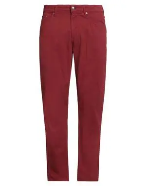 HACKETT Light Cotton Elastane Twill Pants - Red