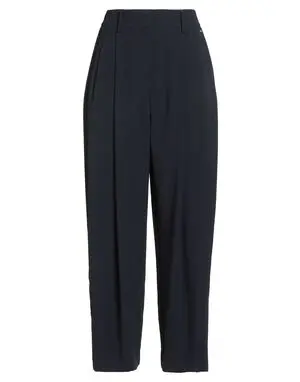 Armani Exchange Wide-leg Polyester Crepe Pants - Blue