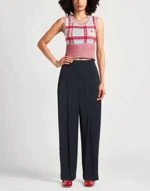 Armani Exchange Wide-leg Polyester Crepe Pants - Blue